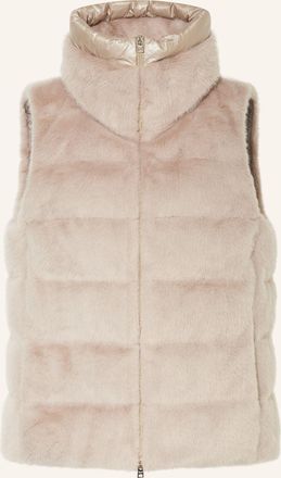 Herno Herno Kunstpelz-Weste beige