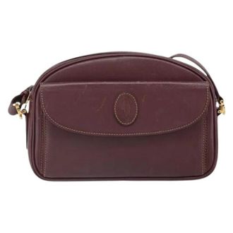 Cartier Sac bandouli&egrave;re en cuir Pre-owned - Femme - Pre-owned - Rouge - Taille: ONE Size