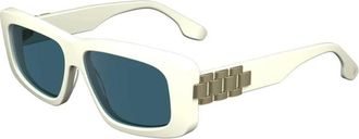 Victoria Beckham Femme, Accessoires, Blanc, Taille: ONE Size Vb669S Lunettes de soleil en ac&eacute;tate