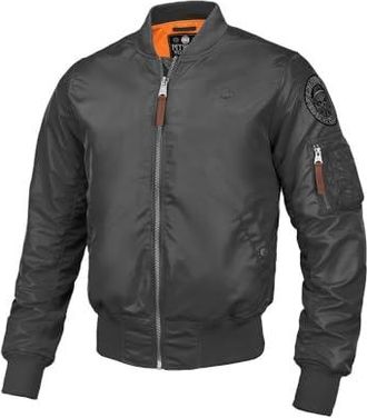 Pitbull Veste Homme Style Bomber Flyers, Blouson Homme avec Logo, Jacket de Transition Confortable, Bombers Veste, Blousons de Vol Activewear - XXL