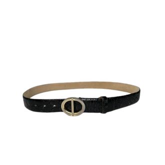 Dior Pre-owned G&uuml;rtelaus Krokodil-Pr&auml;gung Leder - - Pre-owned - Damen - Schwarzk - ONE SIZE