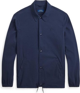 Ralph Lauren Leichter Seersucker-Blouson mit Stretch und Struktur in