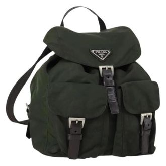 Prada Pre-owned Nylon Rucksack - - Pre-owned - Damen - Gr&uuml;n - ONE SIZE