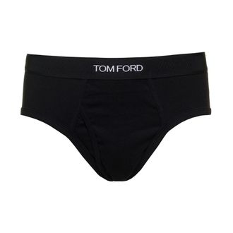 Tom Ford Slips en coton noir avec logo - Homme - Sous-v&ecirc;tements - Noir - Taille: M