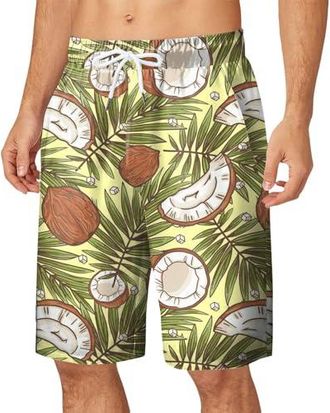 Generic Short de plage d&eacute;t&eacute; pour homme - Paysage d&eacute;t&eacute; insolite - Impression num&eacute;rique avec taille &eacute;lastique - Style d&eacute;contract&eacute; - Short de plage - Vacances - 