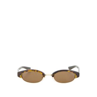 Alexander McQueen Ellipse Sonnenbrille - - Accessories - Herren - Braun - ONE SIZE