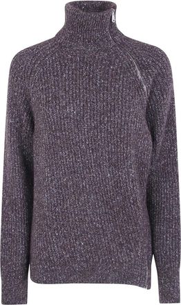 MRZ Mrz, Femme, Pulls, Brun, Taille: 38 FR Col roul&eacute;s