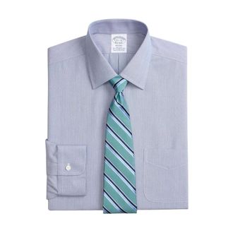 Brooks Brothers Homme, Chemises, Bleu, Taille: S Regent Regular-fit Chemise sans repassage, Oxford Stretch, Col Ainsley - check