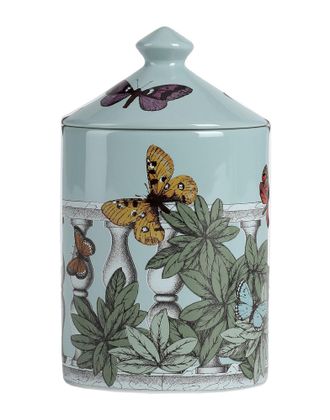 Fornasetti SMALL SCENTED CANDLE FARFALLE BALAUSTRA - FRAGRANCE GIARDINO SEGRETO
