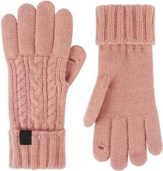 Generic Gants dhiver pour femmes, gants dhiver pour temps froid, gants chauds en tricot pour femmes, moufles pour femmes (rose, A)