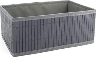 Gelco Design Design r&eacute;unionweihe Aufbewahrungsbox, Bambus, grau, 26 x 15 x 13,5 cm