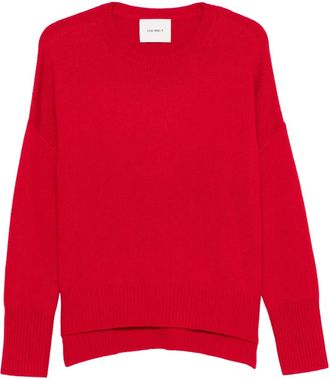 Lisa Yang Pullover mit rundem Ausschnitt - Rot