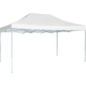 vidaXL Tente de r&eacute;ception pliable 3x4,5 m Blanc