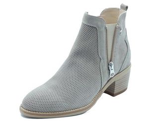 Nero Giardini E615120D Velour Cr&egrave;te Bottines pour femme en daim avec talon, Cr&egrave;te, 39 EU