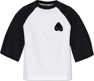 Moose Knuckles Femme, Tops, Blanc, Taille: 38 FR T-shirt court oversize