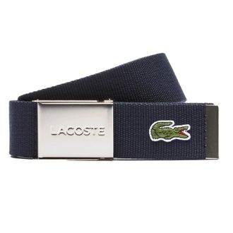 Lacoste G&uuml;rtel - Lacoste LACOSTE Herren G&uuml;rtel aus Stoff - sch&ouml;nes - Gr. 100 CM - in Blau - f&uuml;r Damen