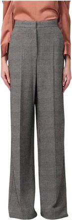 Max Mara Femme, Pantalons, Gris, Taille: 38 FR Pantalon largeTailored