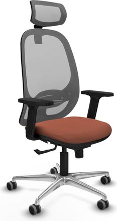 Piqueras y Crespo Computerstuhl Cilanco mit 2D-Armlehnen, h&ouml;henverstellbarer Lendenwirbelst&uuml;tze und h&ouml;henverstellbarem Kopfteil und Neigungsverstellung, ausgestattet mi