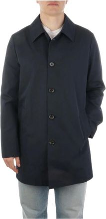 Aquascutum Homme, Manteaux, Bleu, Taille: 3XL Marl M Raincoat