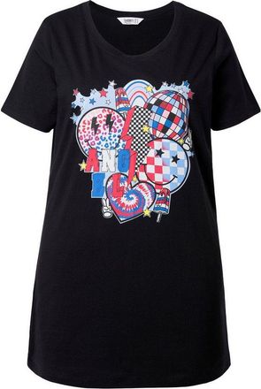 Angel Of Style T-Shirt T-Shirt l&auml;ngere Passform Smiley-Motiv