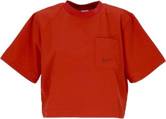 Nike Modern Woven Boxy Top - - Sport - Damen - Rot - S
