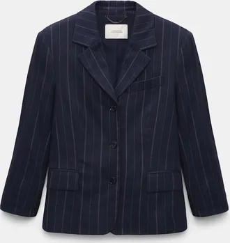 Dorothee Schumacher Verkürzter Pinstripe Blazer