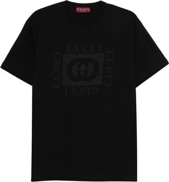 Gucci logo-print T-shirt - Schwarz