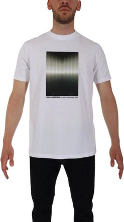 Karl Lagerfeld Homme, Tops, Blanc, Taille: XL T-shirt ras du cou