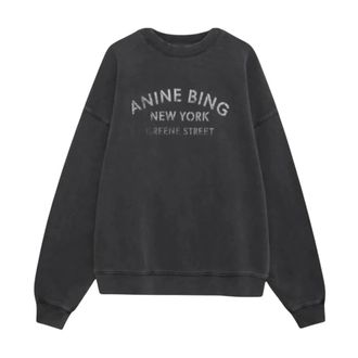 Anine Bing Femme, Sweatshirts et sweats &agrave; capuche, Gris, Taille: 38 FR Miles SweaT-shirt NY