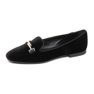 Tod's Samt Ballerina flache Schuhe - - Shoes - Damen - Schwarzk - 36 EU