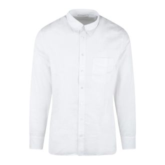 Paolo Pecora Homme, Chemises, Blanc, Taille: L Chemise &agrave; Rayures Ton sur Ton avec Poche