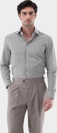 van Laack Gestreiftes Hemd aus Popeline mit Haifischkragen