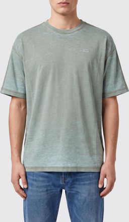 Diesel Boxtes T-Shirt aus Baumwollmischung mit abstraktem Druck und &uuml;berschnittenen Schultern