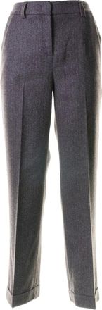 Via Masini 80 Hose mit Fischgrätenmuster - Grau