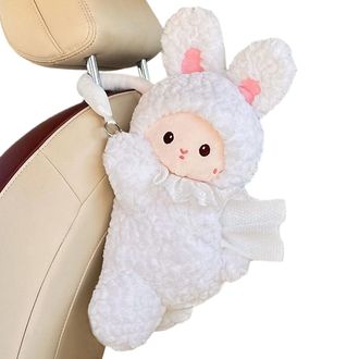 Generico Taschentuchspender f&uuml;rs Auto - Taschentuchhalter aus Pl&uuml;sch mit lustigem Cartoon, ideal f&uuml;r Fahrzeuge | f&uuml;r LKW-Kopfst&uuml;tzen, Armlehnen, Sonnenblende, 