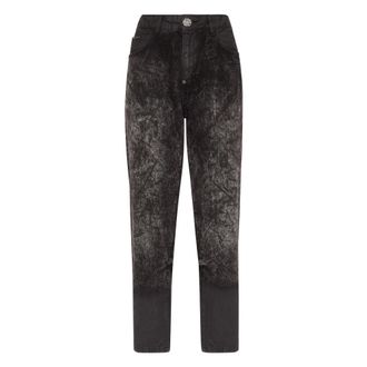 Philipp Plein Denim Hosen Mom Fit - - Jeans - Damen - Schwarzk - W26