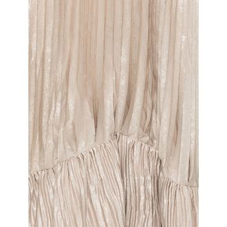 L&rsquo;Id&eacute;e Pleated Ruffled Dress