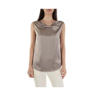 Emporio Armani Layered Rippstrick-Tanktop - - Tops - Damen - Grau - XL