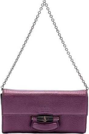 Gucci Pre-owned Bamboo Twist-Lock Wallet - - Pre-owned - Damen - Lila - ONE SIZE