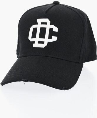 Dsquared2 Cotton Twill Cap with Embossed Detail size Unica