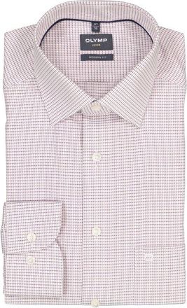 Olymp Herren Hemd rosa Baumwolle