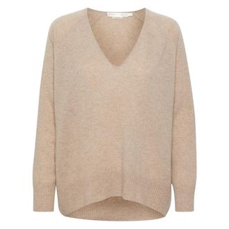 Inwear Lukka V-neck Pullover Premium - - Knitwear - Damen - Beige - XS