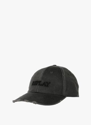 Replay Casquettes d&eacute;lav&eacute; &agrave; d&eacute;tails destroy