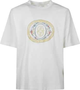 Dr&ocirc;le de Monsieur Homme, Tops, Blanc, Taille: M Le T-Shirt D Miroir Ornements