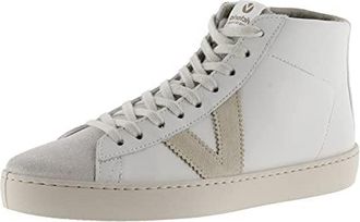 Victoria Bottine Unisexe Berlin Cuir & Pi&egrave;ces en Contraste & Bout en Cro&ucirc;te De Cuir 1126163 pour Adulte Hielo 40