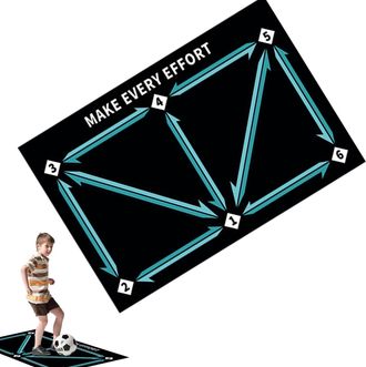 Generic Fu&szlig;ball-Fu&szlig;ball-Trainingsmatte f&uuml;r Fu&szlig;ballskills, Fu&szlig;balltraining, Trainingsger&auml;t f&uuml;r Dribbling &Uuml;bungen, leise, Hilfsmittel f&uuml;r verbesserte Soccer Tra