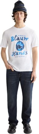 Scotch & Soda Denim Artwork T-Shirt, Offwhite 101, L