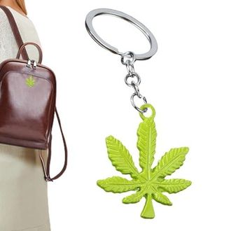 Generic Porte-cl&eacute;s &agrave; feuilles d&eacute;rable, porte-cl&eacute;s avec feuilles, porte-cl&eacute;s &agrave; la mode - &eacute;l&eacute;gant porte-cl&eacute;s en m&eacute;tal avec feuilles d&eacute;rable, porte-cl&eacute;s de voitu