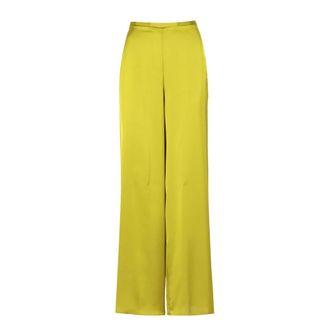Simona Corsellini Wide Hosen - - Trousers - Damen - Gr&uuml;n - M