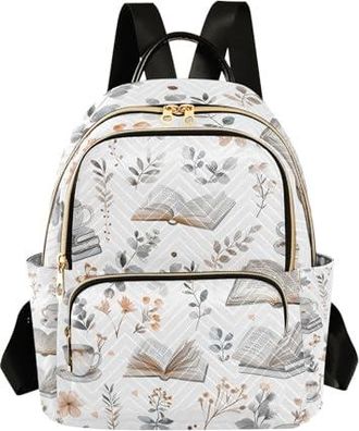 Mnsruu Mini sac à dos pour femme, motif tasse à café, sac à dos rétro, sac à dos tendance pour femme, sac à dos décontracté, Multi464, S